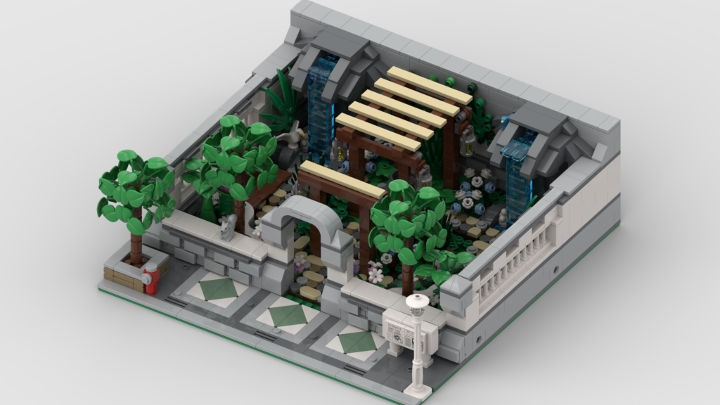 Modular City Park from BrickLink Studio [BrickLink]