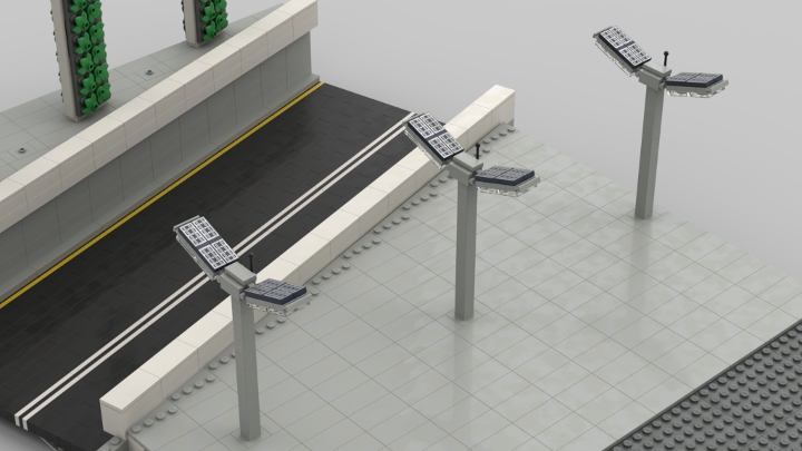 Outdoor Light Pole from BrickLink Studio [BrickLink]