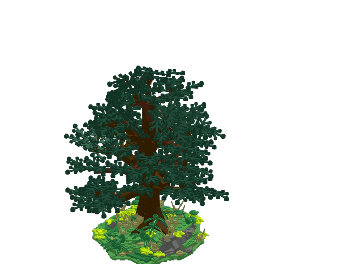 Tree with base from BrickLink Studio [BrickLink]