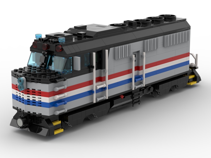 F40PH Locomotive from BrickLink Studio [BrickLink]