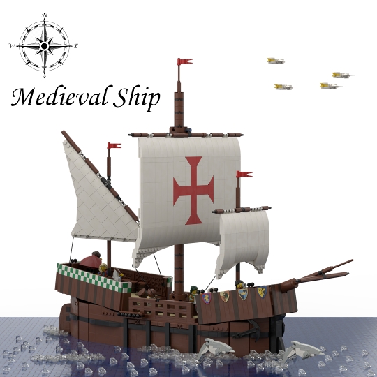 Medieval Ship from BrickLink Studio [BrickLink]