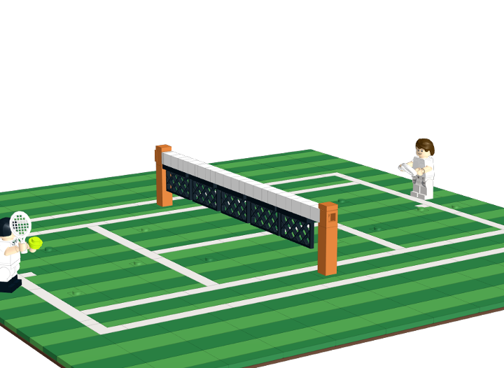 Lego Tennis Mach from BrickLink Studio [BrickLink]