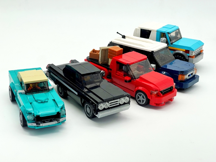Ford Vehicle Pack #2 from BrickLink Studio [BrickLink]
