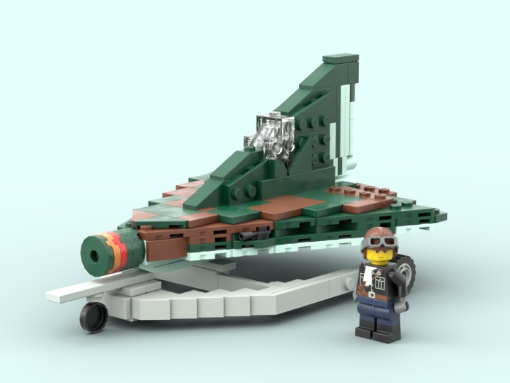 Lippisch P.13 Rocket Interceptor from BrickLink Studio [BrickLink]