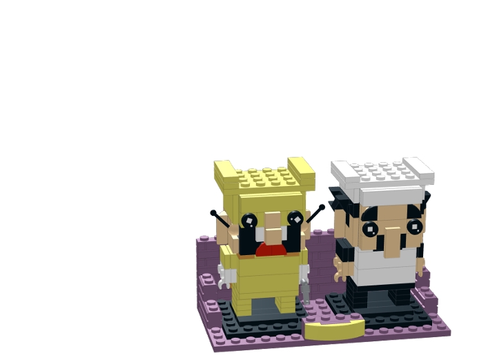 Pizza Tower Brickheadz from BrickLink Studio [BrickLink]