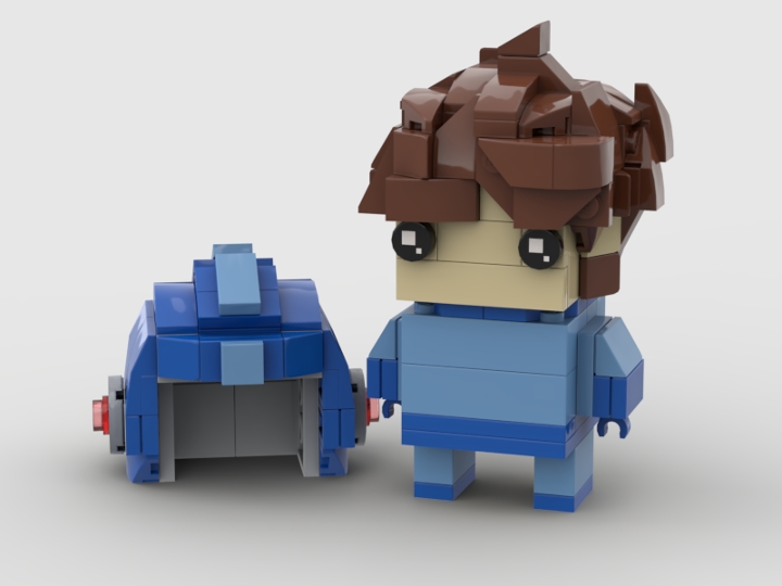 Megaman Brick Head from BrickLink Studio [BrickLink]