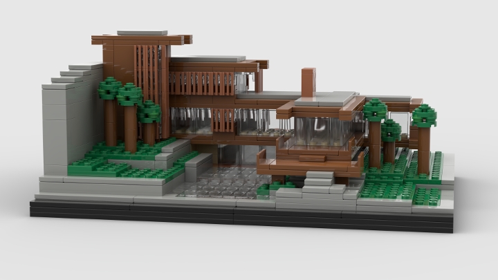 Arthur Erickson's Graham House from BrickLink Studio [BrickLink]