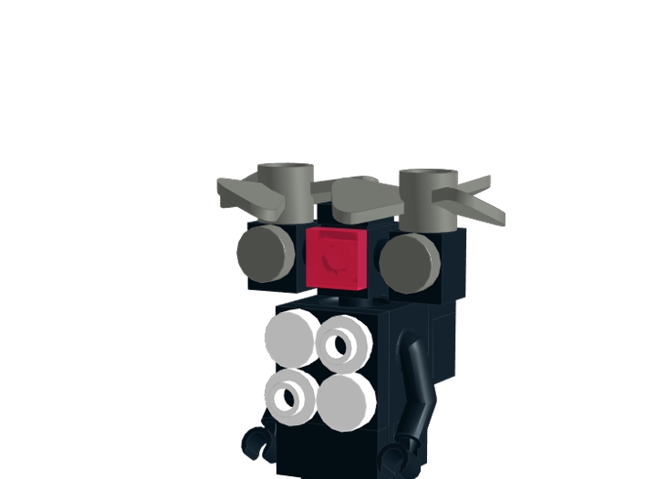 upgraded titan tvman minifigure from BrickLink Studio [BrickLink]