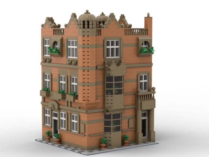 Pagefield Hotel from BrickLink Studio [BrickLink]