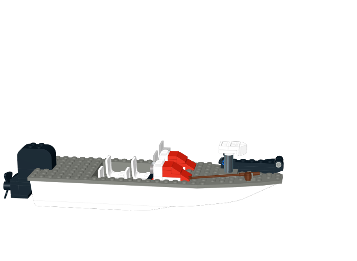 Allison Boat Red from BrickLink Studio [BrickLink]