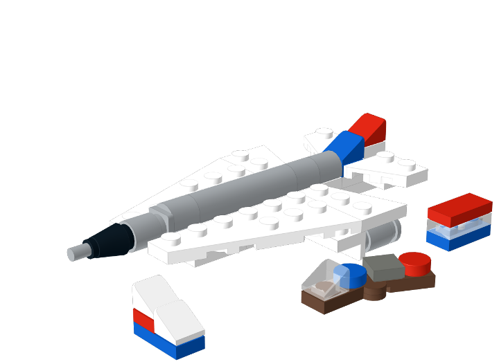 American Airlines Boom Supersonic Overture from BrickLink Studio ...