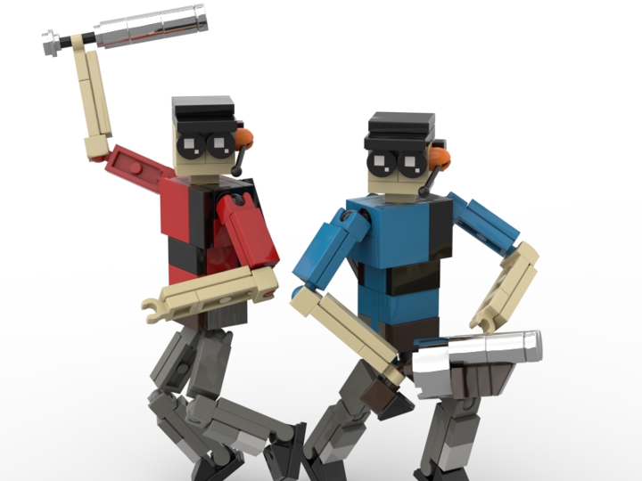 scouts: tf2 from BrickLink Studio [BrickLink]