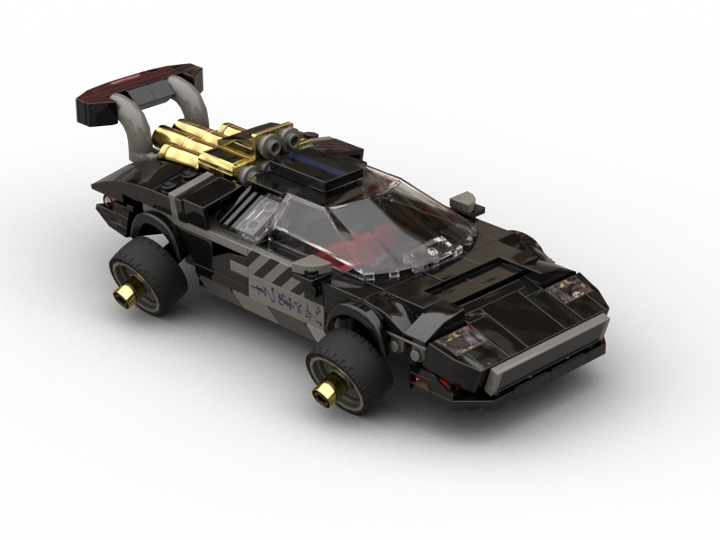 CyberPunk Lamborghini Countach from BrickLink Studio [BrickLink]