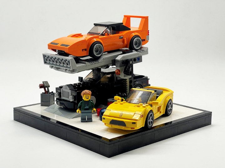 Hoovie's Garage Three Pack from BrickLink Studio [BrickLink]