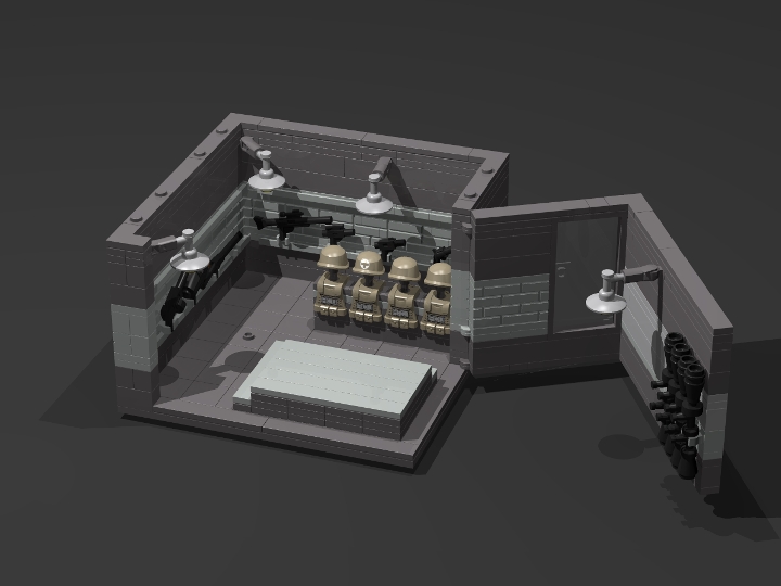 modular weapons Arsenal from BrickLink Studio [BrickLink]