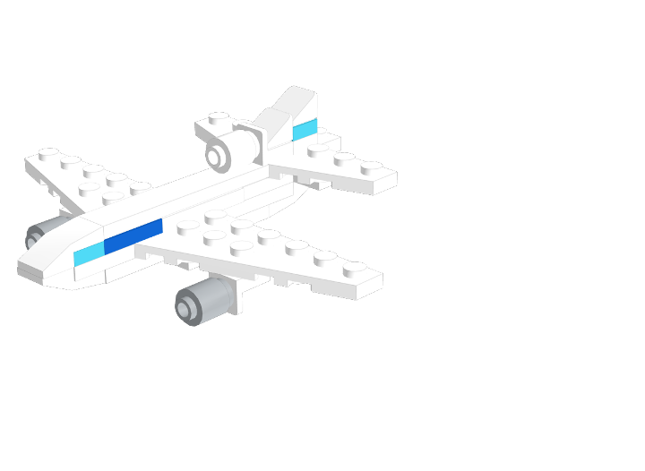 Garuda Indonesia L-1011 from BrickLink Studio [BrickLink]