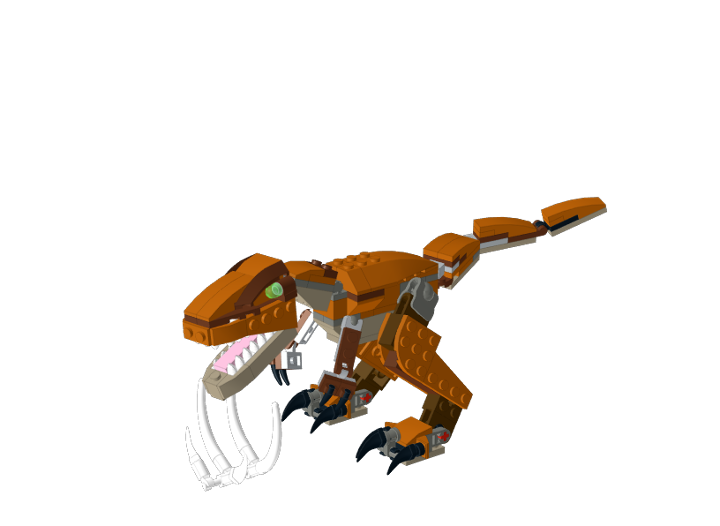 Tyranosaurus 77940 from BrickLink Studio [BrickLink]