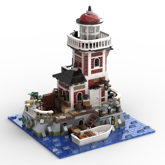 small lighthouse from BrickLink Studio [BrickLink]