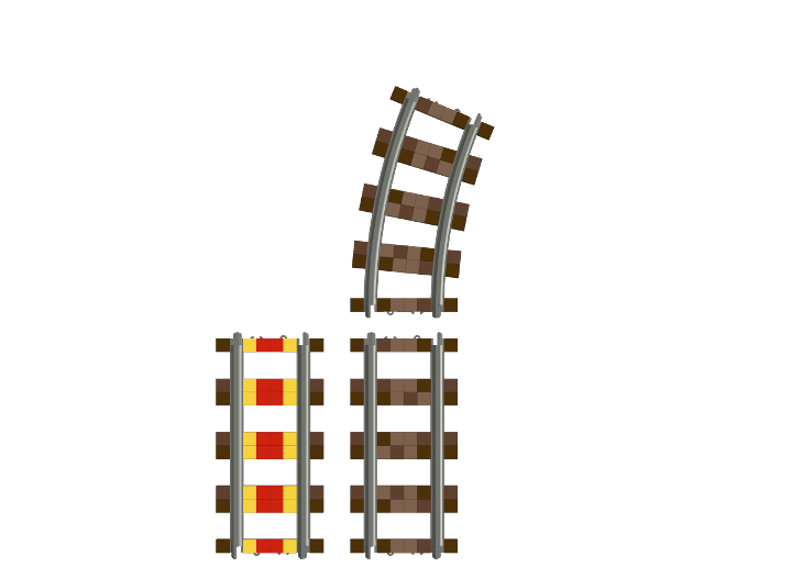 Minecraft Tracks from BrickLink Studio [BrickLink]