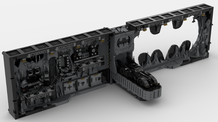 76252-1 - Batcave Shadowbox from BrickLink Studio [BrickLink]
