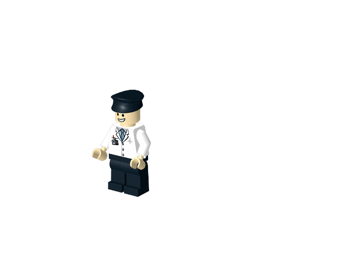 Pilot Mini Figure from BrickLink Studio [BrickLink]
