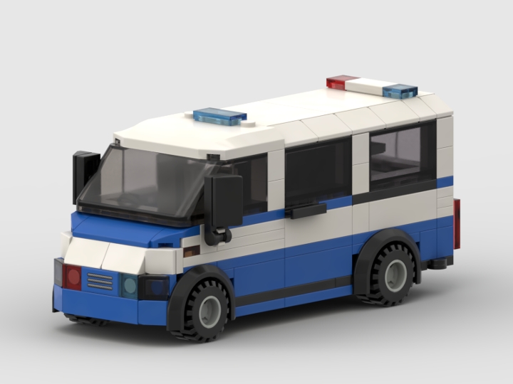 mVan Model 5 - Police from BrickLink Studio [BrickLink]
