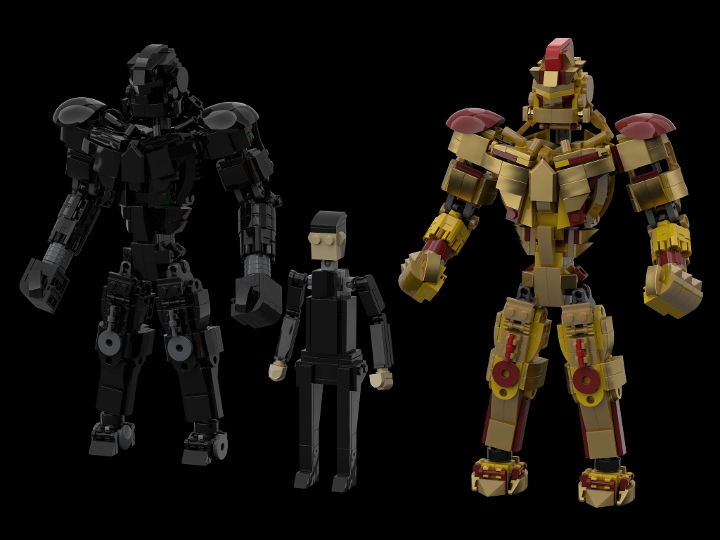Real Steel - Mashido Brothers from BrickLink Studio [BrickLink]