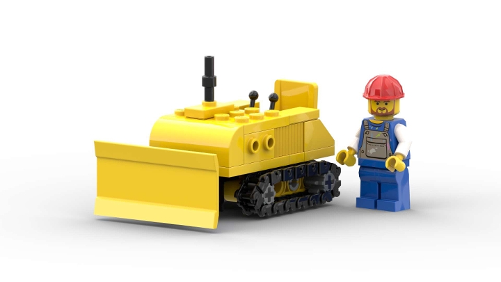 Mini Dozer from BrickLink Studio [BrickLink]
