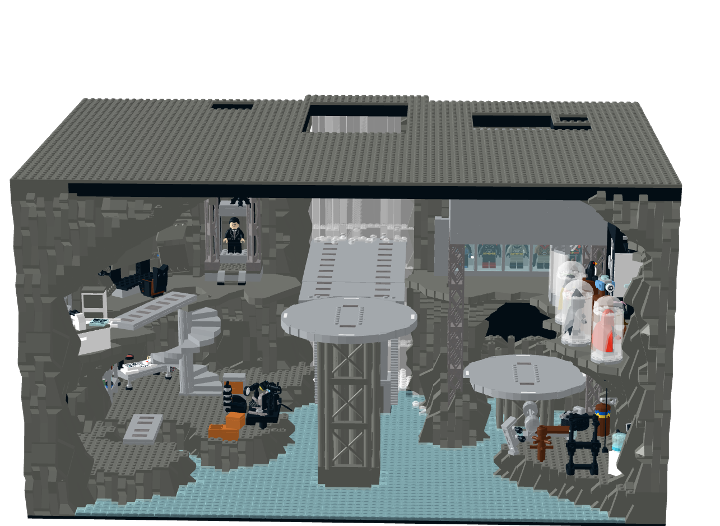 Lego Batcave from BrickLink Studio [BrickLink]