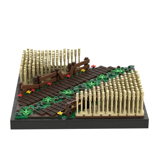 WWII - UA-RU War: Wheat farm road with tank tracks from BrickLink ...