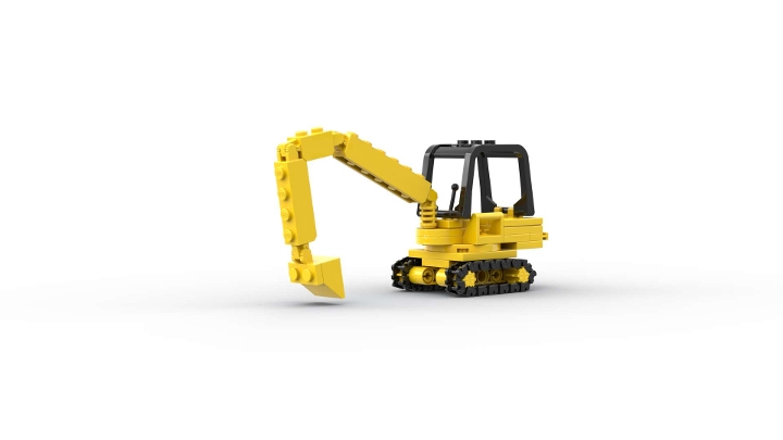 Mini Excavator from BrickLink Studio [BrickLink]
