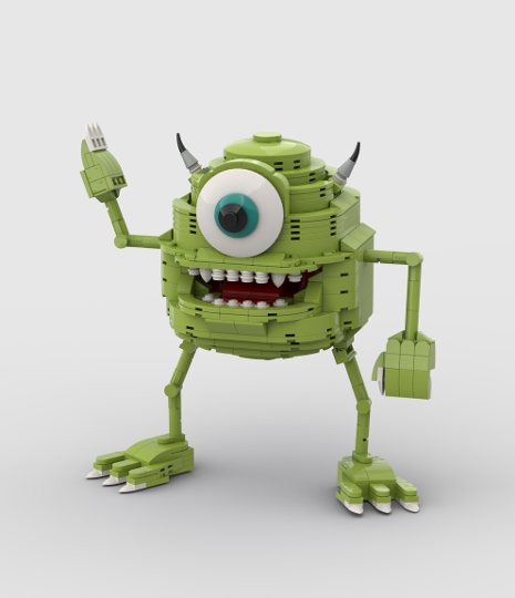 Mike Wazowski from BrickLink Studio [BrickLink]