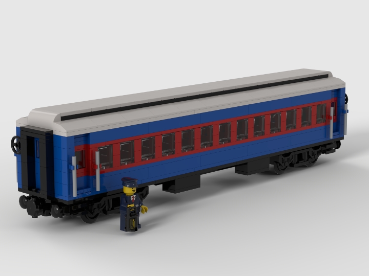 Polar Express Coach from BrickLink Studio [BrickLink]