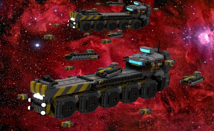 Cargo/Construction Ship from BrickLink Studio [BrickLink]