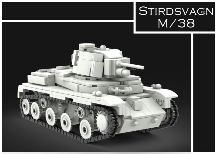 Strv M/38 from BrickLink Studio [BrickLink]