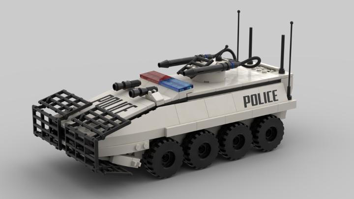 Futuristic Police Riot Vehicle from BrickLink Studio [BrickLink]