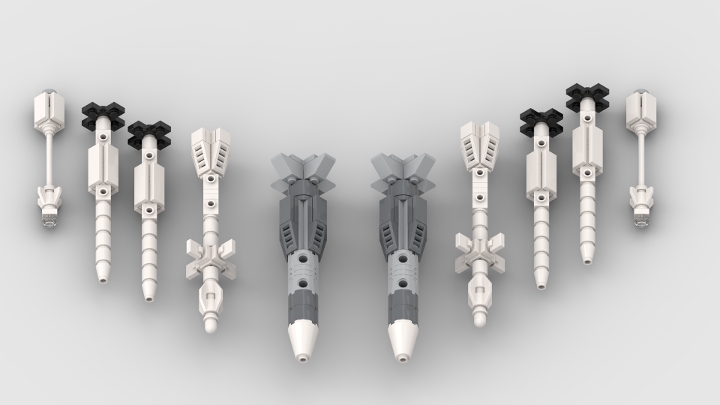 Su-35 weapons from BrickLink Studio [BrickLink]