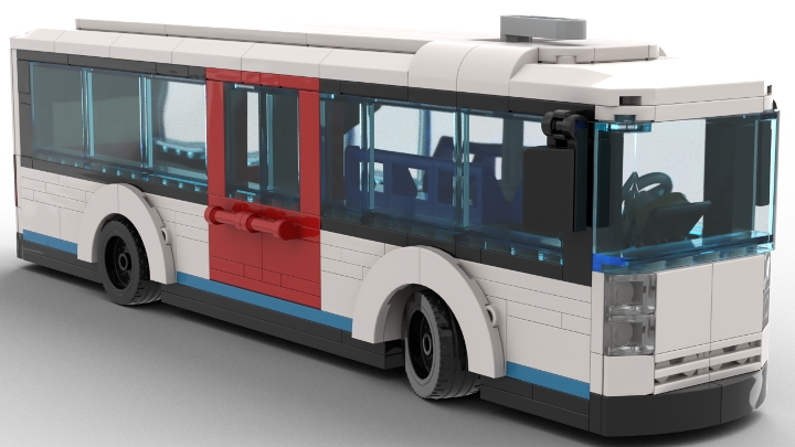STEERING 6 STUD WIDE Bus / Coach from BrickLink Studio [BrickLink]