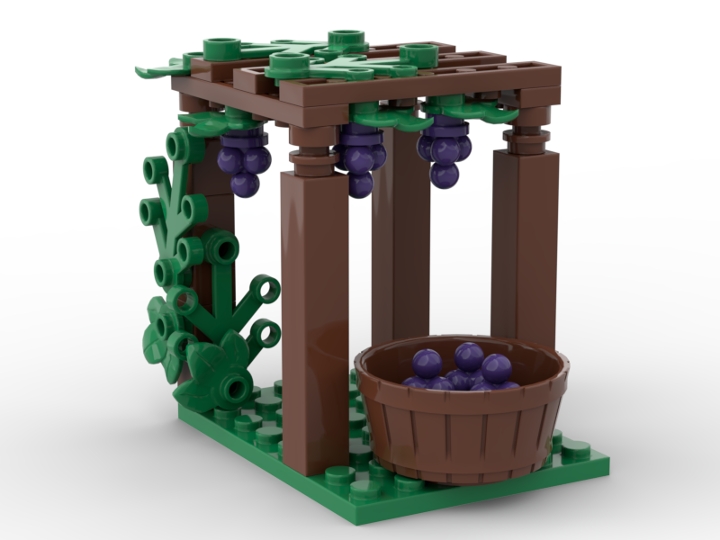 grape trellis from BrickLink Studio [BrickLink]