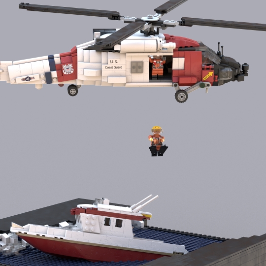 US Coast Guard Rescue from BrickLink Studio [BrickLink]