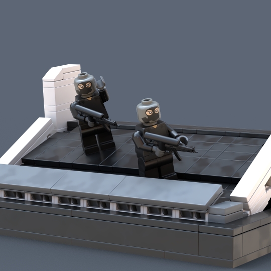 Iranian Embassy Roof from BrickLink Studio [BrickLink]