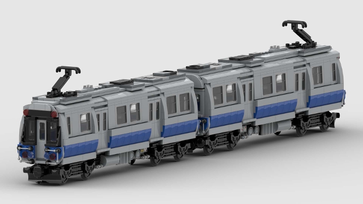 MBTA Blue Line from BrickLink Studio [BrickLink]