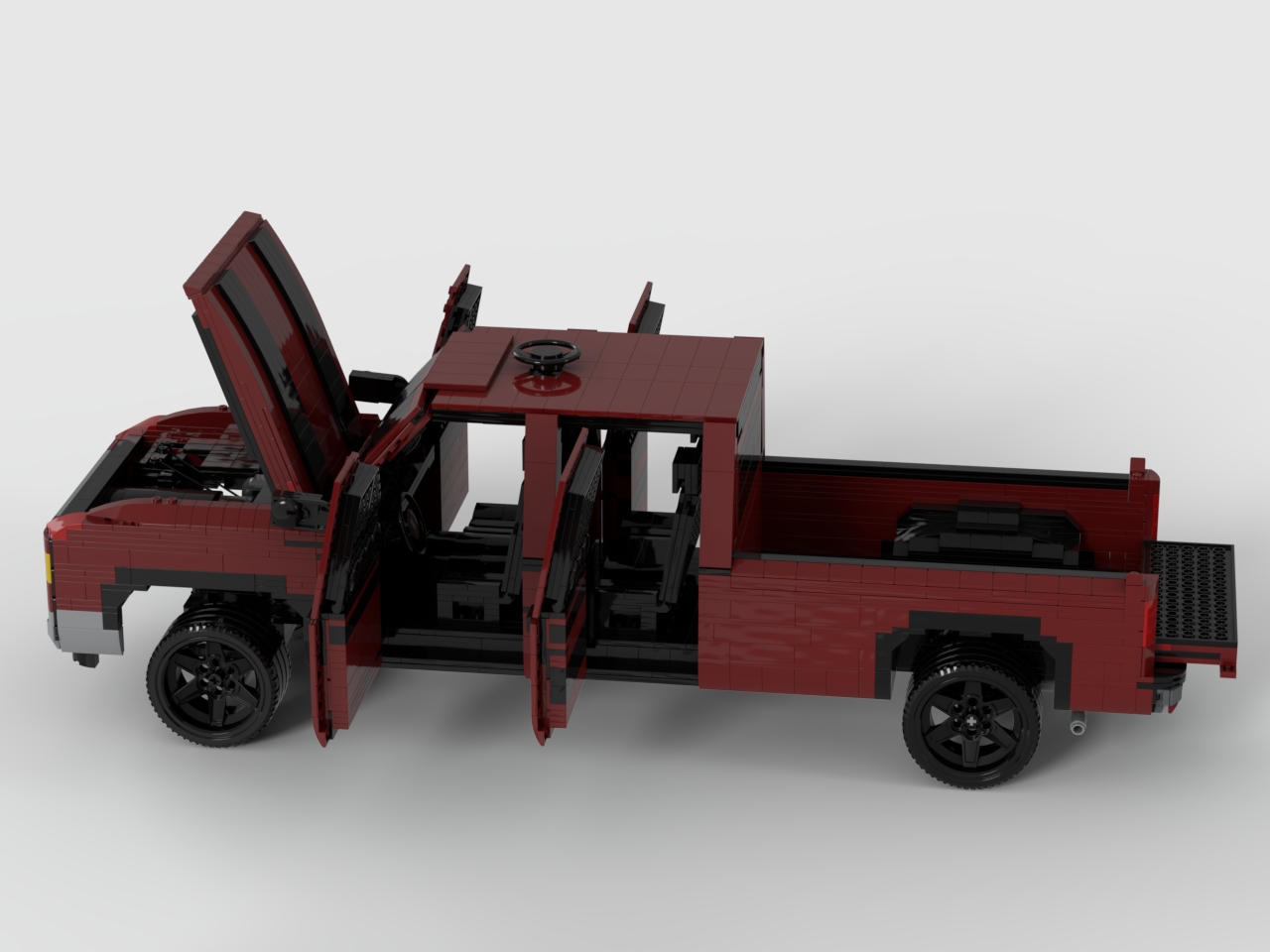 [Red Pickup Truck] [BrickLink]