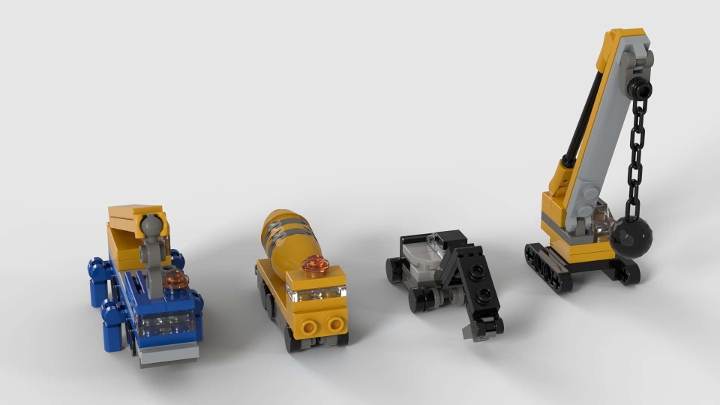 Micro Construction Vehicles Part 2 from BrickLink Studio [BrickLink]
