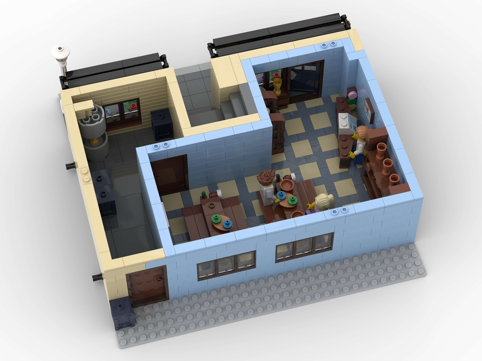 [Pottery Shop & Archery Range Modular Building] [BrickLink]