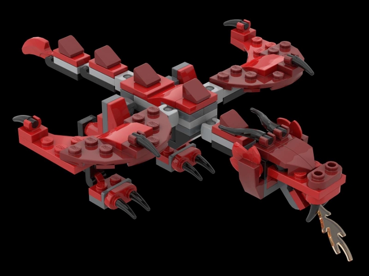 Red Dragon from BrickLink Studio [BrickLink]