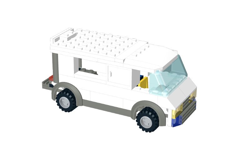 lego batman fish monger truck from BrickLink Studio [BrickLink]