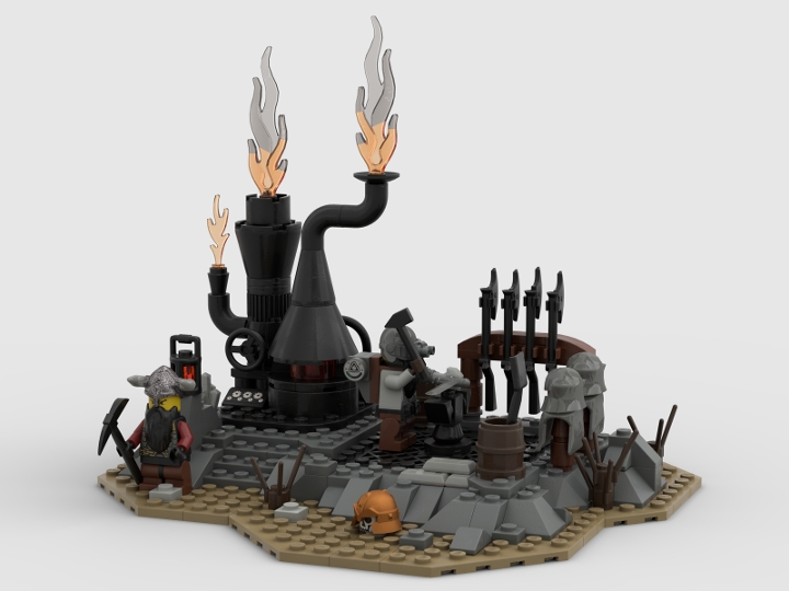 Evil Dwarfs Forge from BrickLink Studio [BrickLink]