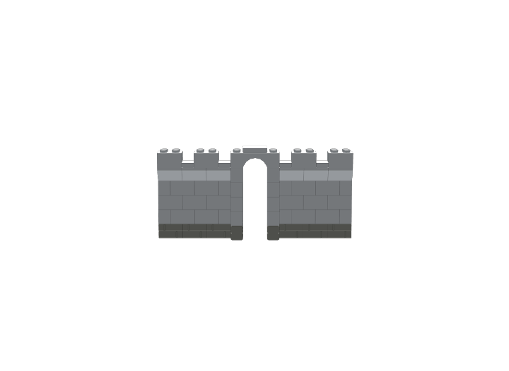 castle wall front from BrickLink Studio [BrickLink]
