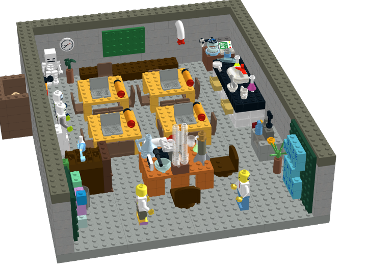CO_ED SCIENCE LAB (AJHS updated) from BrickLink Studio [BrickLink]